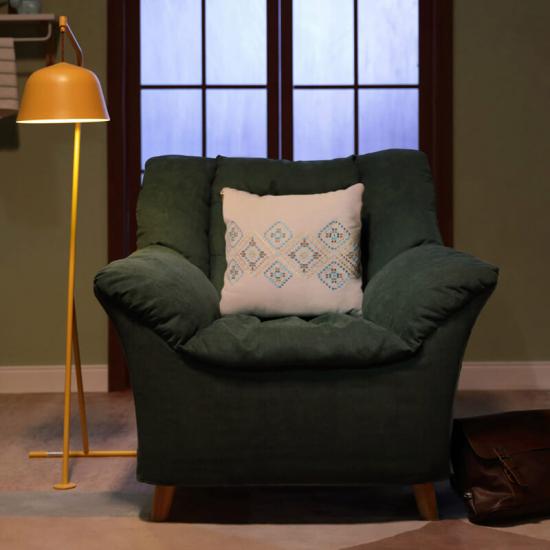 Modern Single Sofa Accent Chair Comfy Upholstered Fabric Chair RBK1Q ...