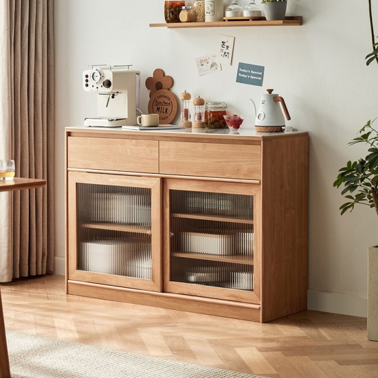 Modern Wood Side Cabinet With Drawers For Living Room OU2T-A ...