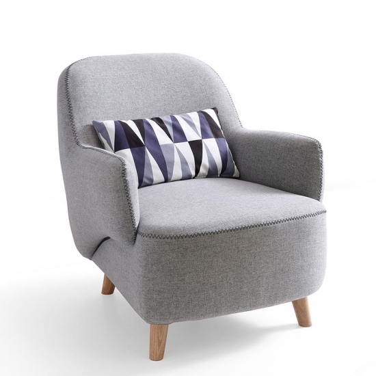 Modern Single Chair Fabric Simple Armchair DY16 Manufacturers | LINSY ...