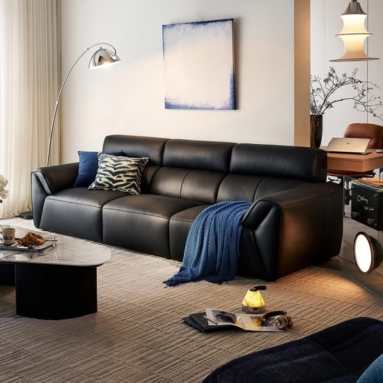 Italian Style Luxury Genuine Leather Sofa Modern Living Room Set PS821 ...